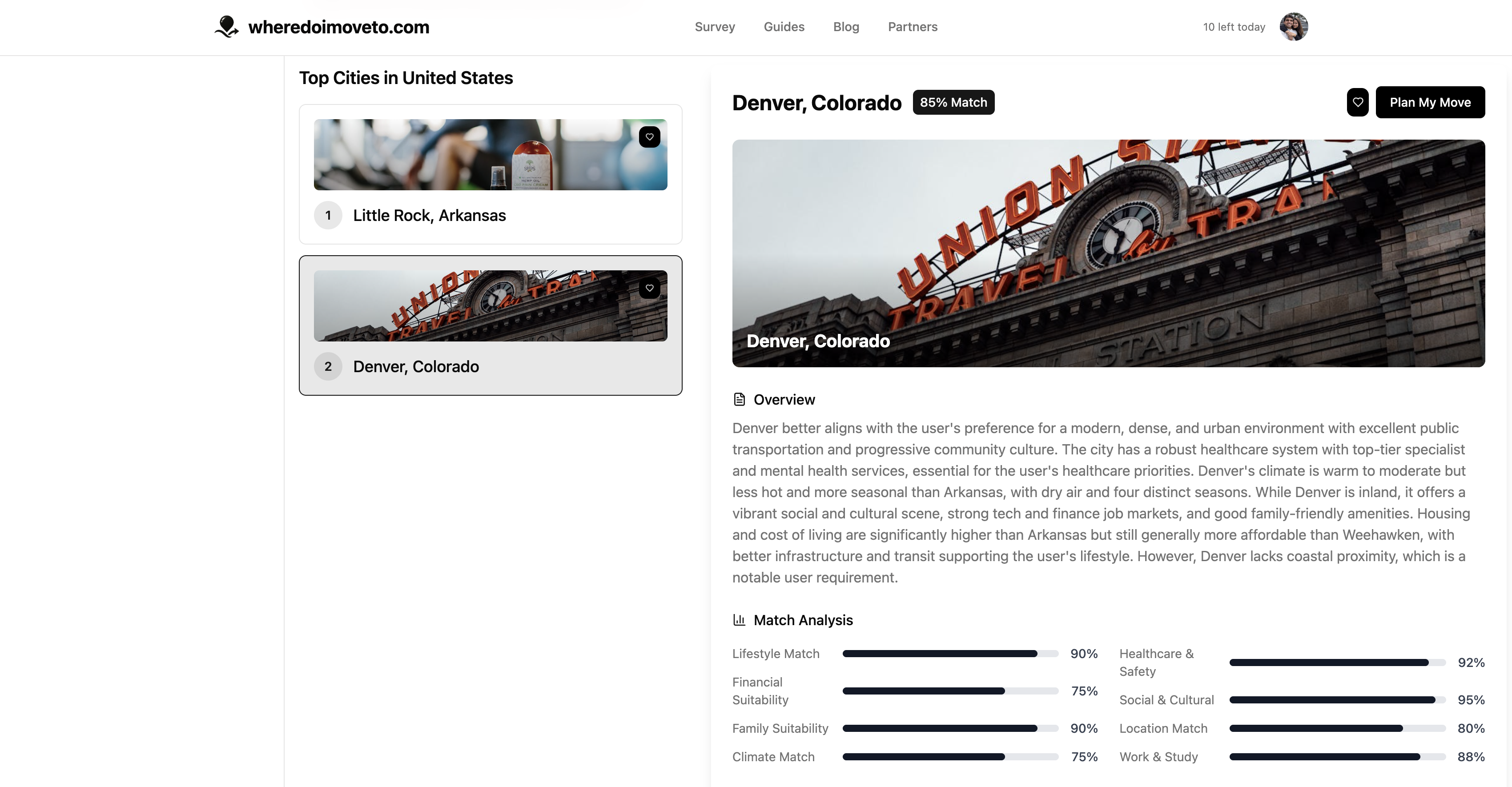 Where Do I Move To? - Interactive Relocation Decision Tool